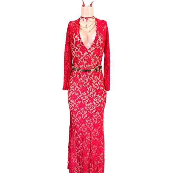 Costume | Dresses | Sexy Devil Costume 5piece Red Dress W Accessories ...